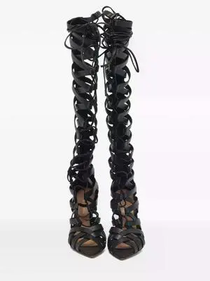 GIANVITO ROSSI Catherine Leather Gladiator Boots
