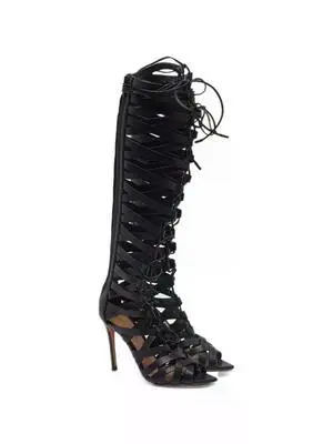 GIANVITO ROSSI Catherine Leather Gladiator Boots
