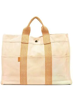 Hermès 1990-2000 Canvas Fourre Tout Mm Tote Bag - Neutrals