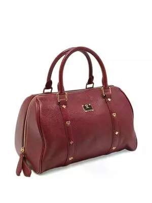 Mcm Studded Boston Tote Bag