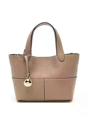 Furla Pebbled-leather Tote Bag - Neutrals