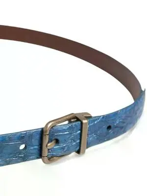 Dolce & Gabbana Croc-effect Leather Belt