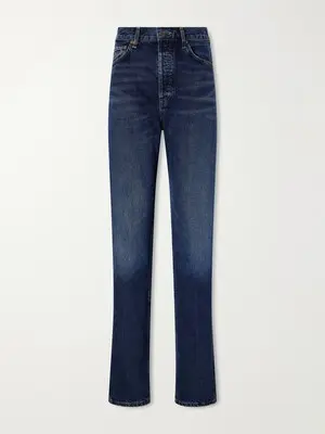 AGOLDE 90's Pinch Waist Long High-rise Straight-leg Jeans - Blue