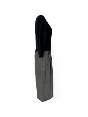 Max Mara Cable-knit Scoop Neck Dress