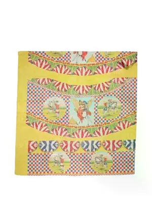 Dolce & Gabbana Carretto-print Silk Scarf - Yellow