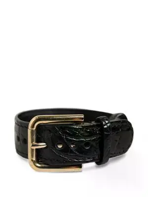 Dolce & Gabbana Croc-effect Buckle Bracelet - Black