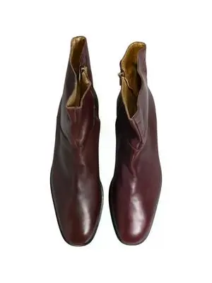 Dolce & Gabbana Side-zip Leather Ankle Boots