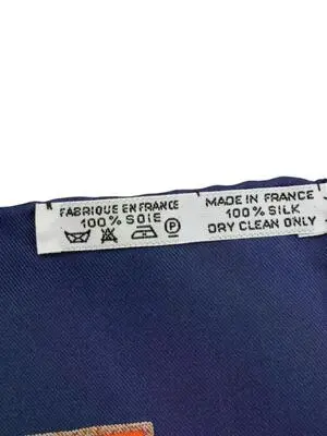 Hermès 2000-2006 Retour A La Terre Silk Scarf 90 Scarves - Blue