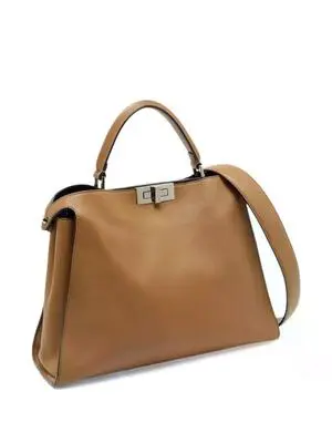 Fendi Peekaboo Essentially Top Tote Bag - Neutrals