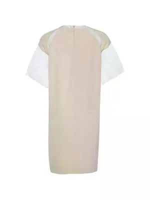 JOSEPH Organza-detail Shift Silk Dress