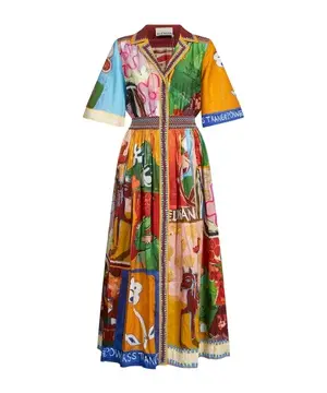 ALEMAIS Mlak Shirtdress - Brown