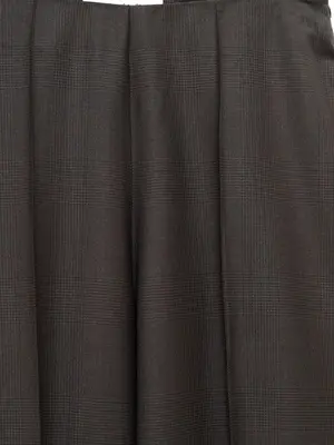 THE FRANKIE SHOP Glen-plaid Pleated Trousers