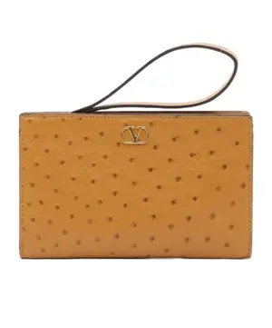 Valentino Garavani Logo Clutch - Brown