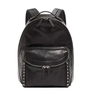 Valentino Garavani Rockstud Calfskin Backpack - Black