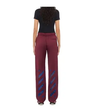 Off-White Diag Lace Satin Track Pants