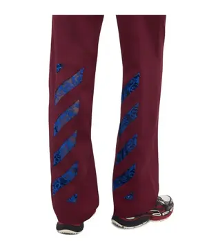 Off-White Diag Lace Satin Track Pants