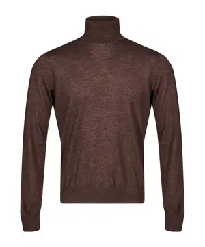 Tagliatore Mike Roll-neck Sweater - Brown