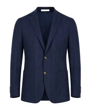 Eleventy Pinstripe-pattern Suit - Black