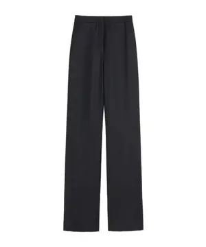 Valentino Garavani Soft Sheen Wool Trousers - Black