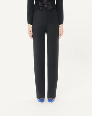 Valentino Garavani Soft Sheen Wool Trousers