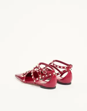 Valentino Garavani Rockstud Kidskin Ballerinas