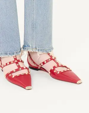 Valentino Garavani Rockstud Kidskin Ballerinas