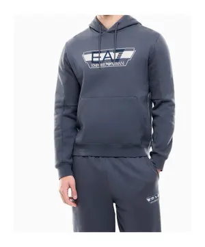 Emporio Armani Hoodie Visibility Regular Fit Cotton Blend With Logo