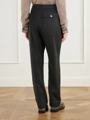 GOD'S TRUE CASHMERE Brushed Cashmere Wide-leg Pants
