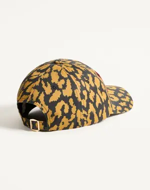 Valentino Garavani Myvilla Cotton Baseball Cap With Spotted Print