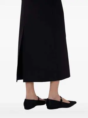 Loulou De Saison Straight-fit Skirt With A Back Slit