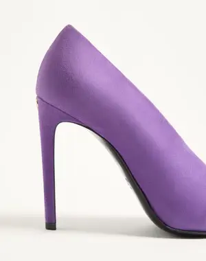 Valentino Garavani Open-toe Révélé Suede Pumps 105mm - Purple