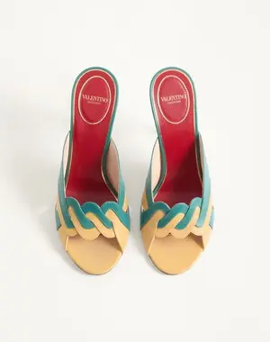 Valentino Garavani Oline Kidskin Slide Sandal 105mm
