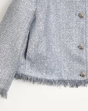 Valentino Garavani Caban In Lurex Basket Weave