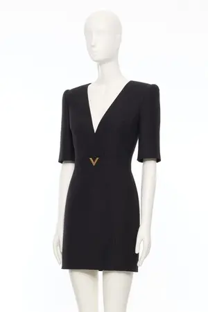 Valentino Garavani Short Dress In Crepe Couture