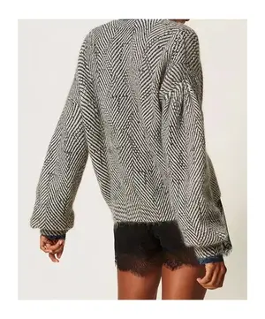 TWINSET Cropped Balloon-sleeve Cardigan
