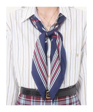 Valentino Garavani Le Fou De L'archive Silk Scarf From The Archive - Blue