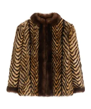 Valentino Garavani Long-sleeved Fur - Beige/brown