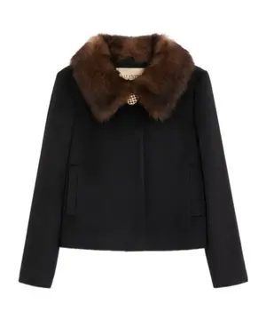 Valentino Garavani Baby Camel Drap Jacket