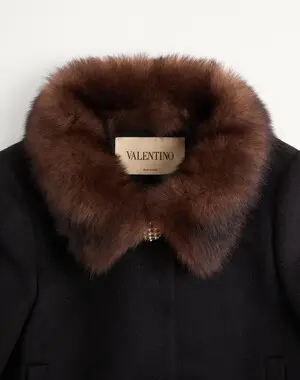 Valentino Garavani Baby Camel Drap Jacket