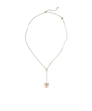 Valentino Garavani Vlogo Floc Necklace In Metal And Swarovski Crystals - Yellow
