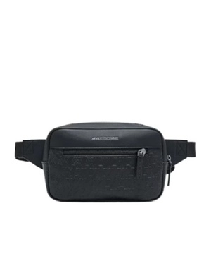 Armani Exchange Logo-embossed Belt Bag - Black