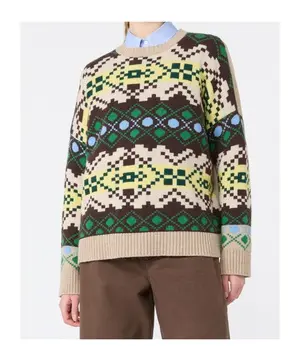 Max Mara Pavidi Jacquard Crewneck Jumper