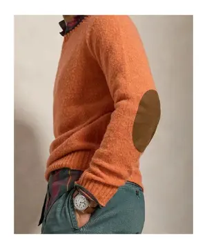 Polo Ralph Lauren Elbow-patch Raglan-sleeve Sweater