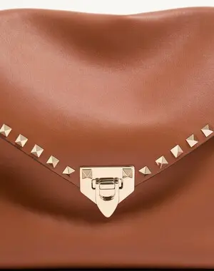 Valentino Garavani Rockstud Maxxing Medium Shoulder Bag In Smooth Calfskin