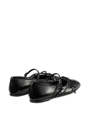 JIMMY CHOO Loli Crystal-embellished Ballet Flats