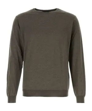 Giorgio Armani Crew Neck Sweater - Brown