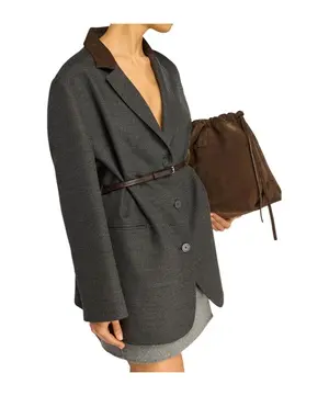 SEMICOUTURE Belted Oversized Blazer