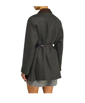 SEMICOUTURE Belted Oversized Blazer