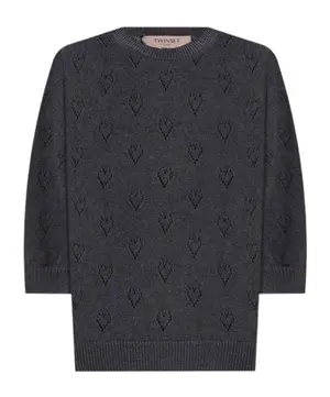 TWINSET Openwork Knit Sweater