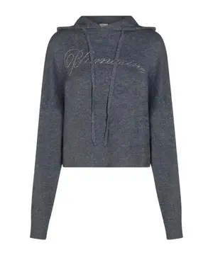 Blumarine Logo Hooded Sweater